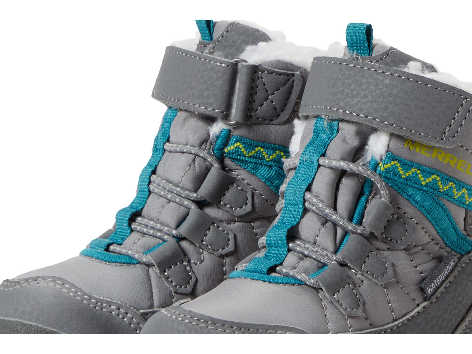 Merrell Snow Crush 3.0 JR Waterproof Boot, Grey/Multi, 6 US Unisex Little Kid