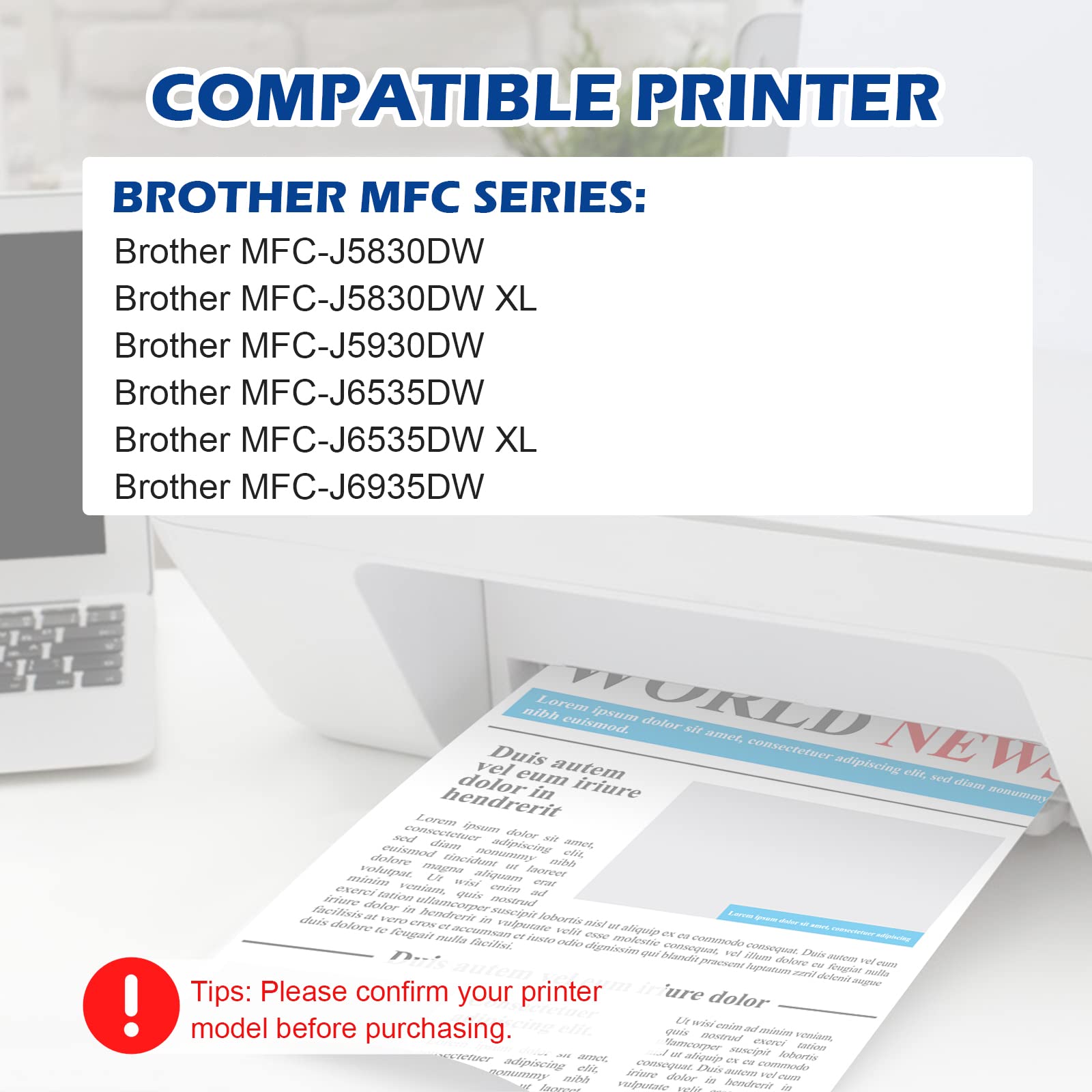 DOUBLE D LC3029 XXL Compatible Replacement for Brother LC3029 LC3029XXL Ink Cartridges for Brother MFC-J5830DW MFC-J5830DWXL MFC-J5930DW MFC-J6535DW MFC-J6535DWXL MFC-J6935DW (2B, 2C, 2M, 2Y) 8Pack