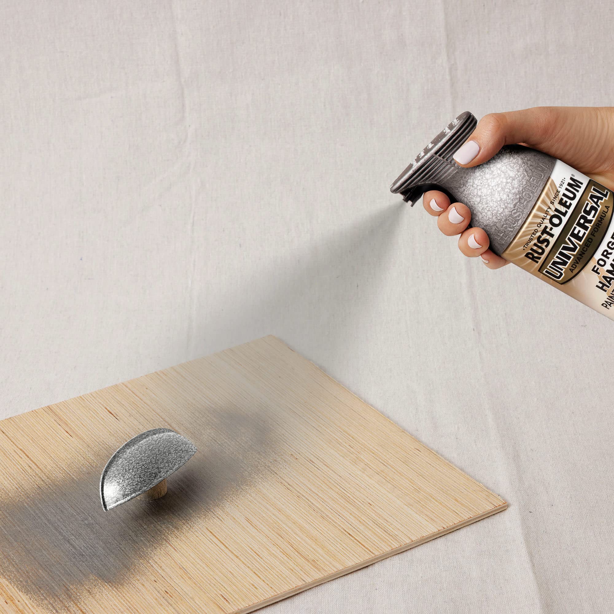 Rust-Oleum 271481 Universal All Surface Spray Paint, 12 oz, Forged Hammered Antique Pewter