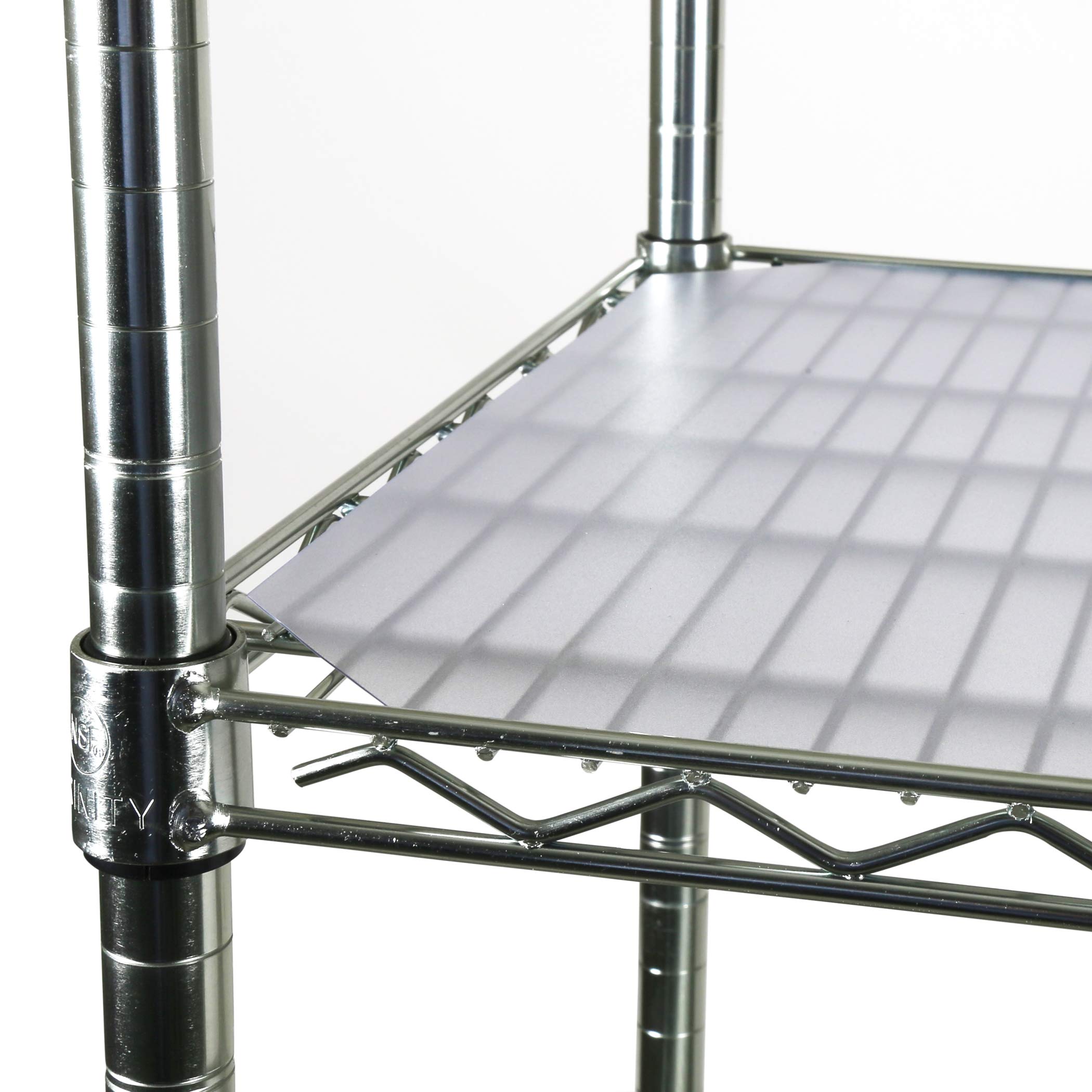 PVC Shelf Liners for Wire Shelving, 4 Pack, Clear Shelf Liners, for Shelf Size 60" x 24" (Actual Cut Size 59" x 23")