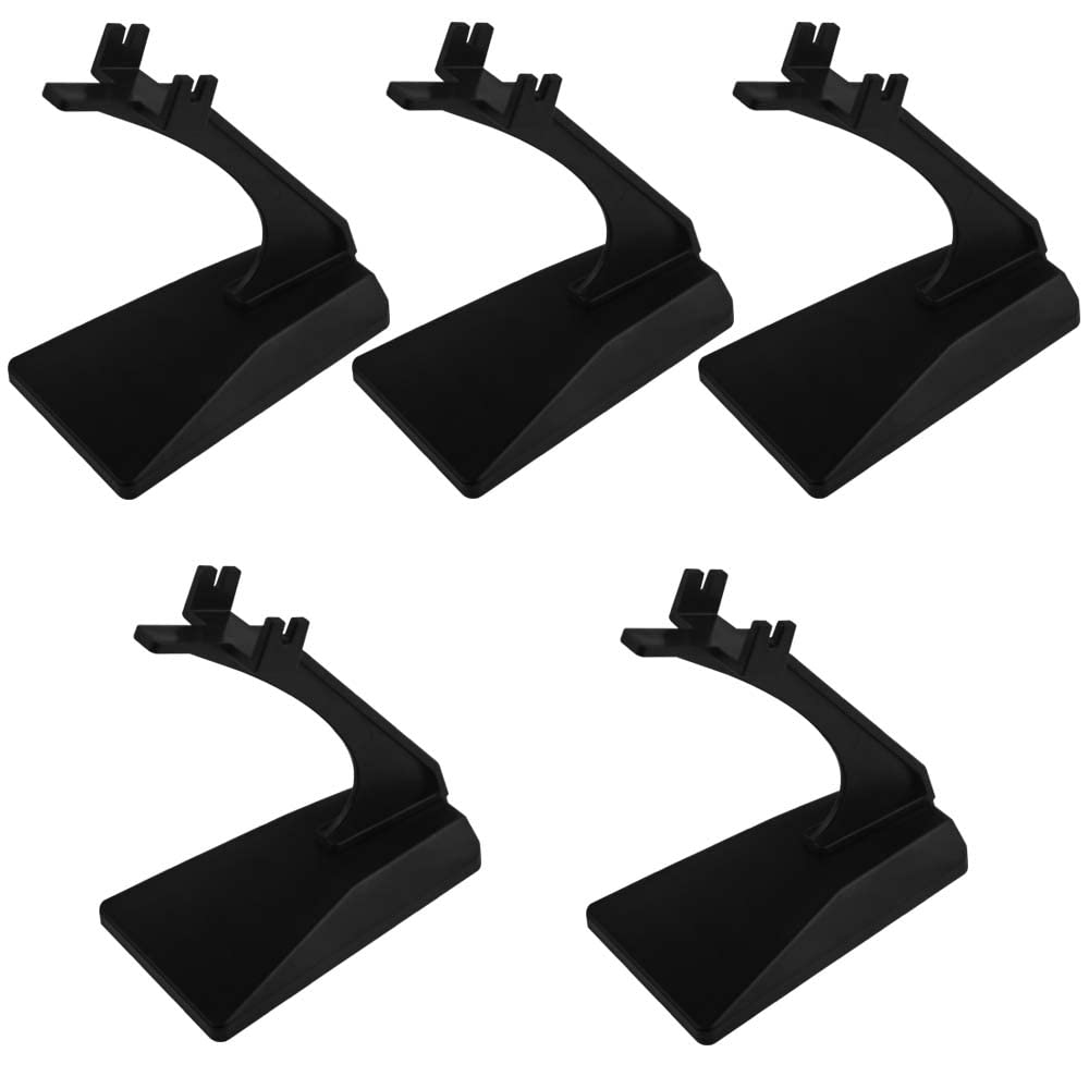 XINMEIWEN 5Pack Plastic Model Plane Display Stand Universal Aircraft Model Plane Stand Without Airplane Model for Building Blocks Planes (Black)