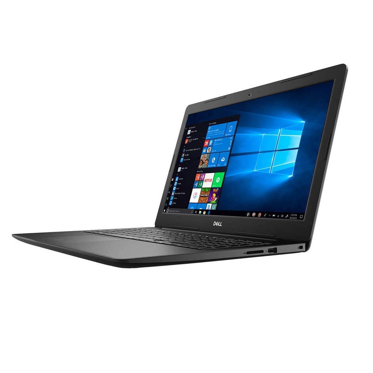 Dell Insprion 15 3000 15.6" HD Slim and Light Laptop, AMD Athlon Silver 3050U Processor, 4GB RAM, 128GB SSD, HDMI, Radeon Graphics, WiFi, Webcam, Windows 10 S, Black