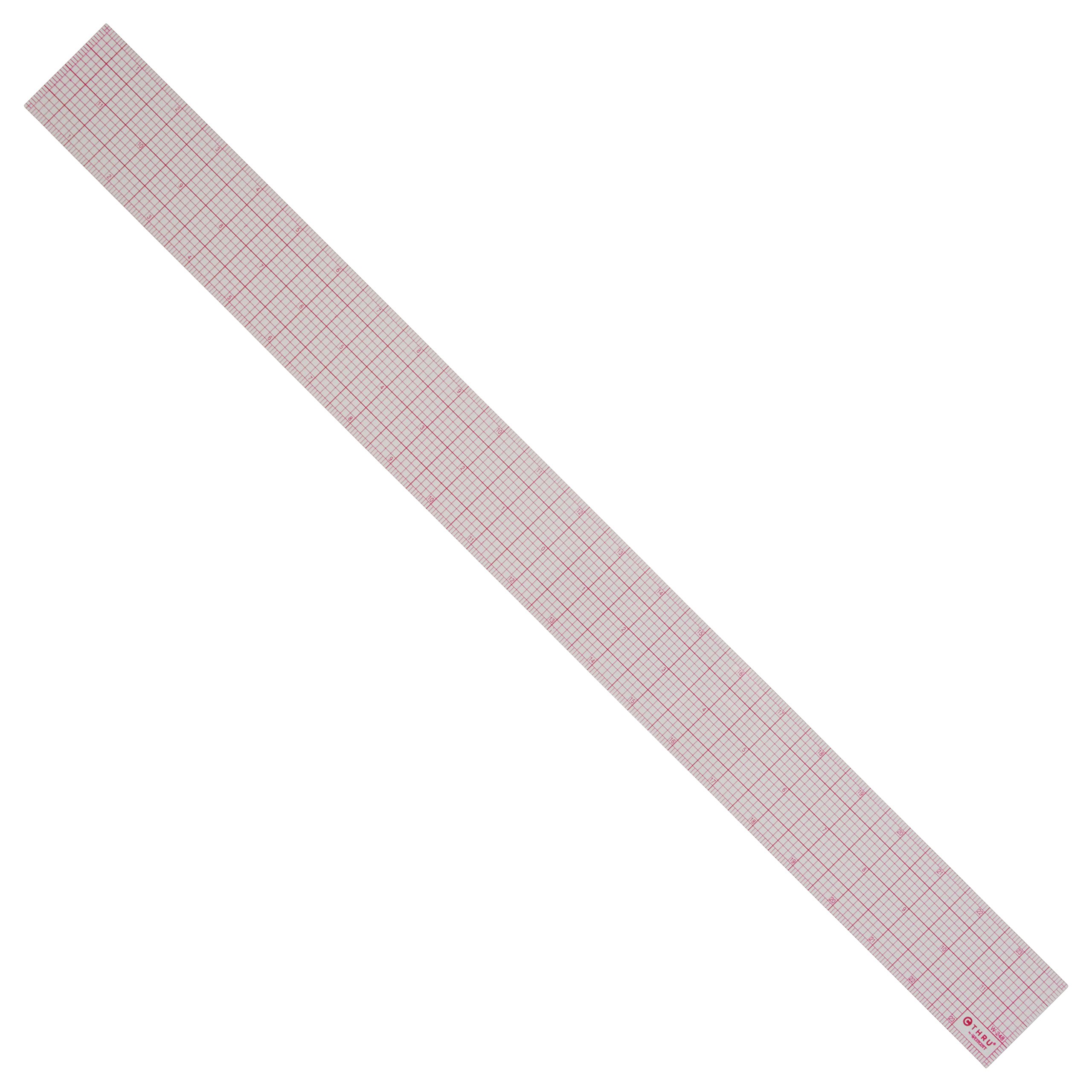 Westcott 8ths Graph Ruler, 2 x 24, Transparent (W-248)