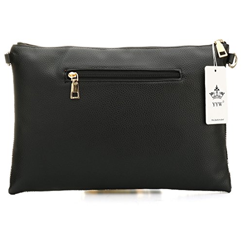 Simcat Oversized Clutch Bag Purse,Womens Large Designer leather Evening Wristlet Handbag for Ladies,White,One Size