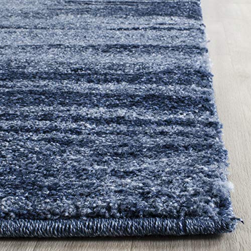 SAFAVIEH Retro Collection 5'3" x 8' Light Blue / Blue RET2693 Modern Abstract Non-Shedding Living Room Bedroom Dining Home Office Area Rug