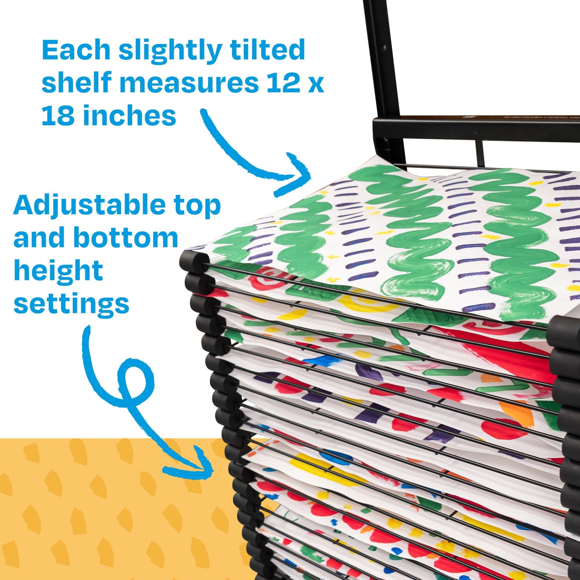 Sax-409129 Over-The-Door Drying Rack, 20 Shelves , 4-1/2 x 21-1/2 in