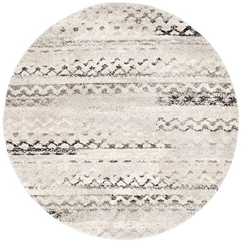 SAFAVIEH Retro Collection 8' x 10' Cream/Grey RET2136 Modern Abstract Non-Shedding Living Room Bedroom Dining Home Office Area Rug