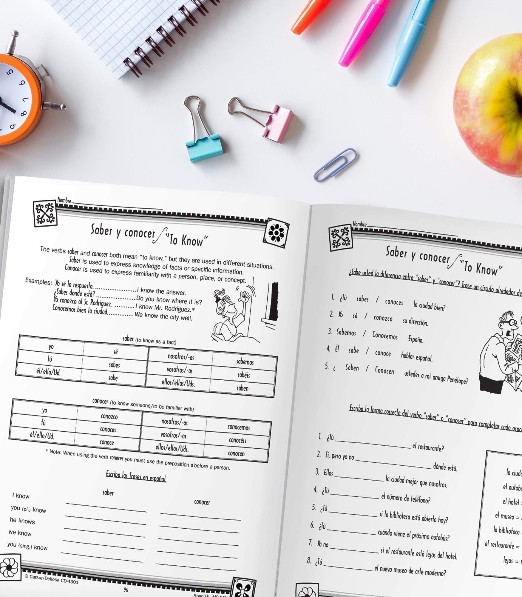 Skills for Success Spanish Workbook Grades 6-12 , Middle School and High School Vocabulary Building, Grammar Practice for Homeschool or Classroom (128 pgs)