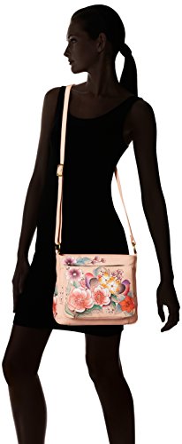 Anna by Anuschka Zip-Top Multi-Compartment Organizer, Vintage Garden