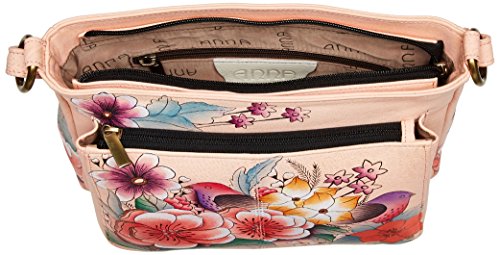 Anna by Anuschka Zip-Top Multi-Compartment Organizer, Vintage Garden
