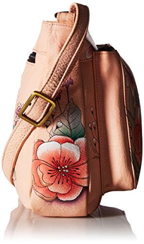 Anna by Anuschka Zip-Top Multi-Compartment Organizer, Vintage Garden