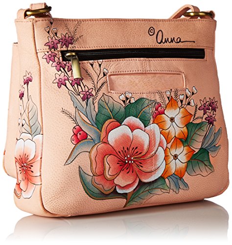 Anna by Anuschka Zip-Top Multi-Compartment Organizer, Vintage Garden