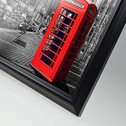 PETAFLOP 4 Pack 24x36 Frame for Pictures with Plexiglass Front, Black Poster Frames for 24 x 36 inch Wall Art