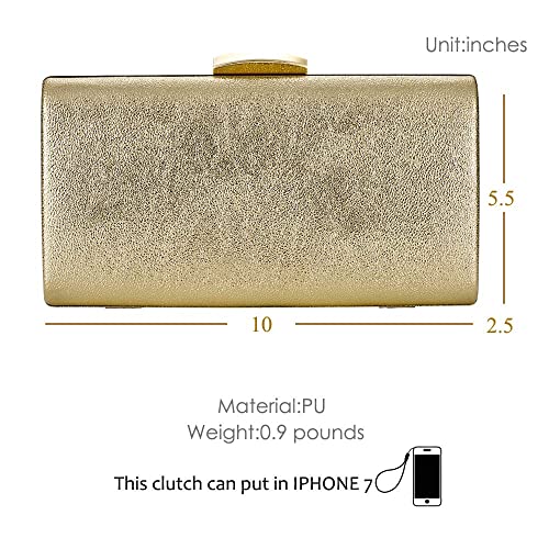 KamostarX Evening Bag For Women Evening Purses and Clutches Gold Clutch Purse handbag Crossbody Shoulder Wedding Bride Purse