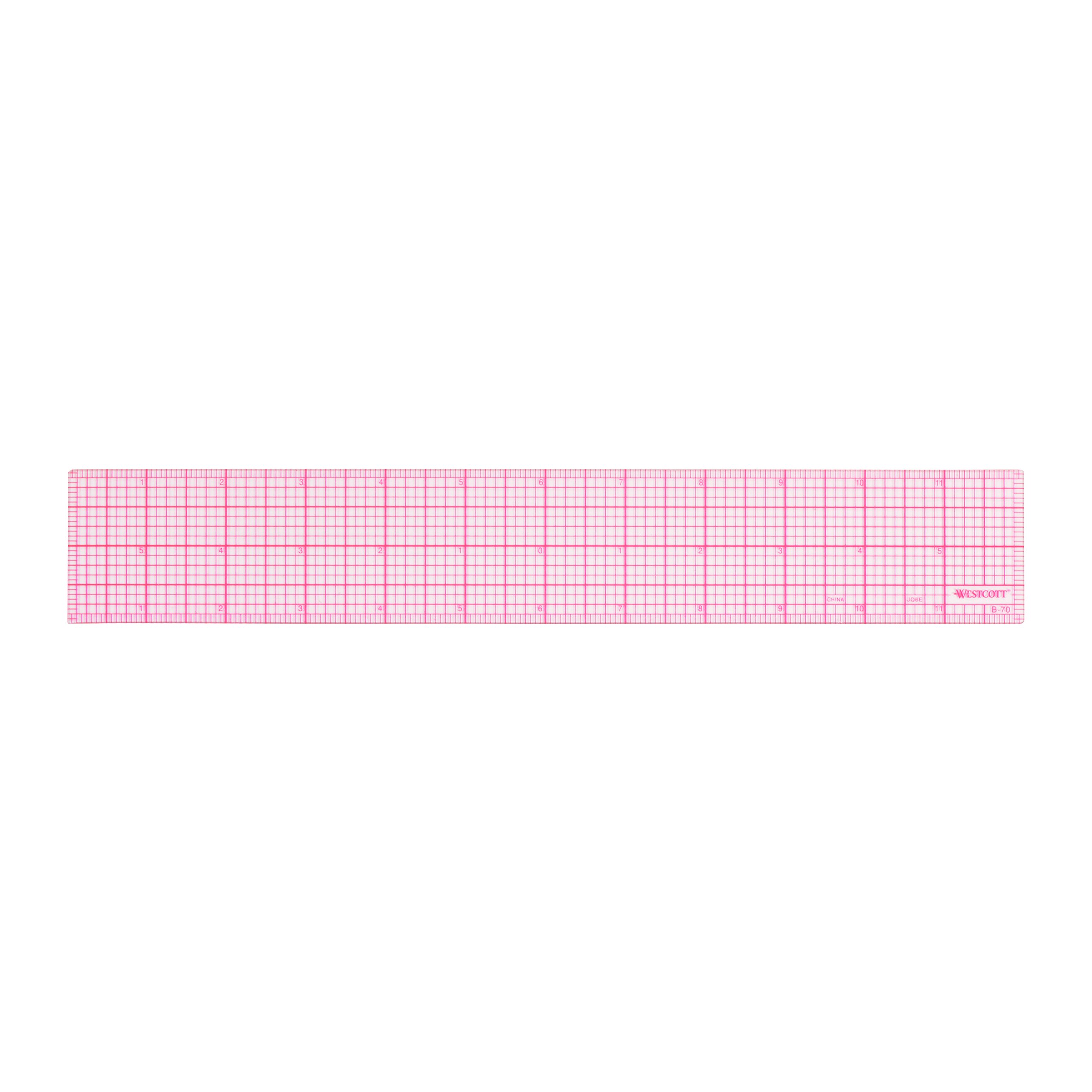 Westcott 67377 8ths Graph Beveled Ruler, 12 Inch (12 Pack)