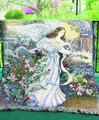 Manual Inspirational Collection 50 x 60-Inch Tapestry Throw, Angel of Love