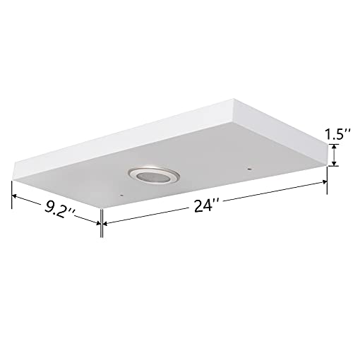 WELLAND White Floating Shelf with Touch-Sensing Battery Powered LED Light,Wall Mounted Display Shelves for Entrance, Living Room, Bedroom, Kitchen and Bathroom (24-INCH, White)