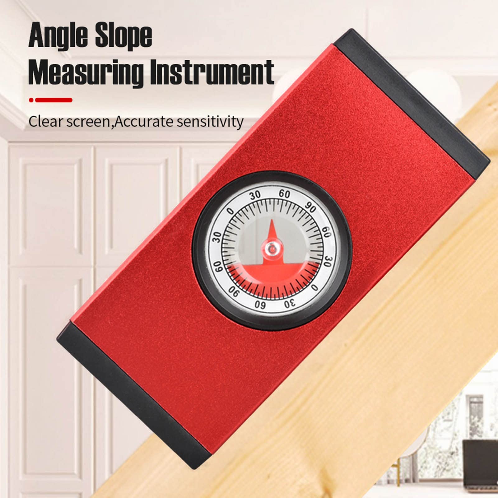 Ruler, Portable Box Angle Measuring Tool Aluminum Alloy Wide Application Clear Display for Assembly