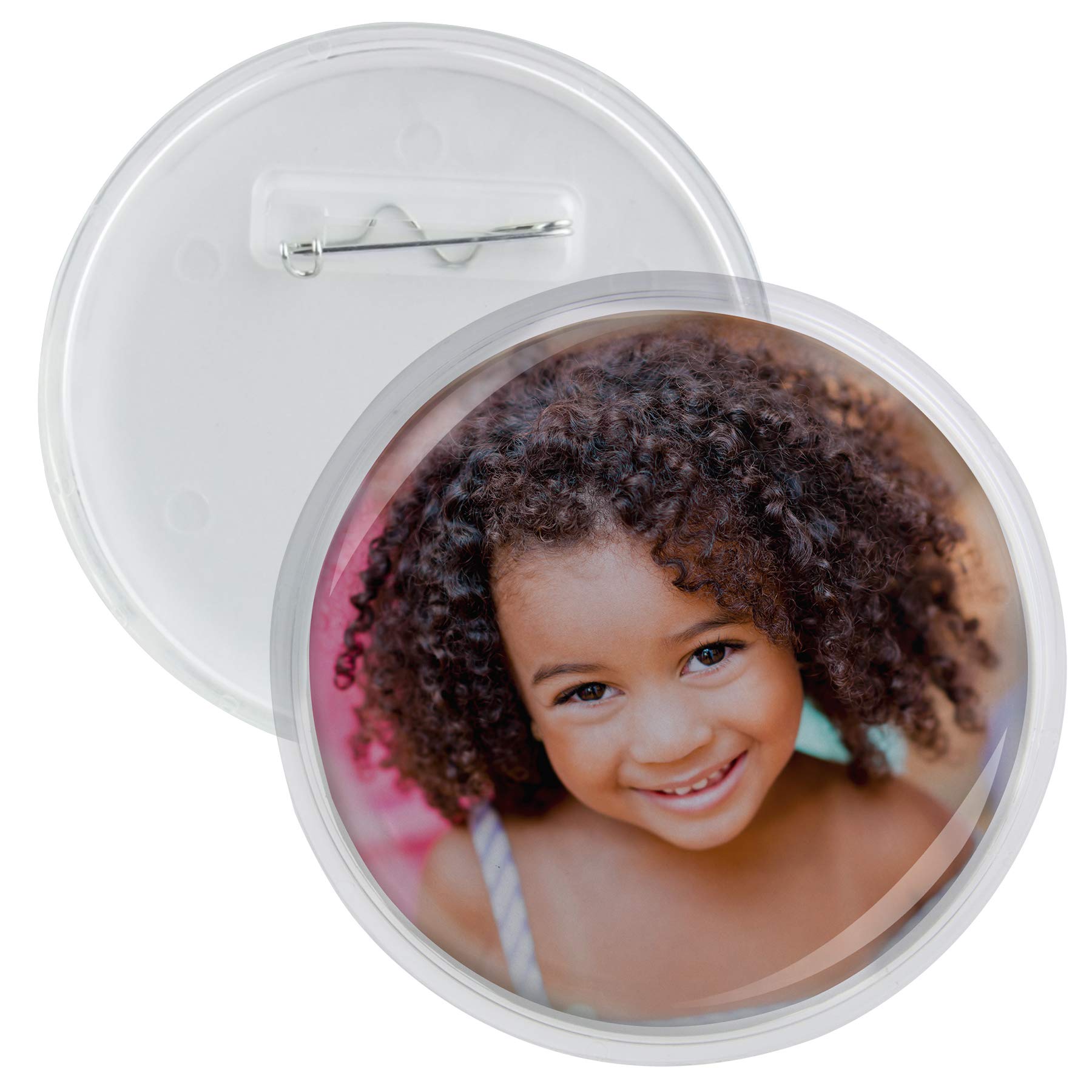 3" DIY Snap Together Pin Back Buttons - 12 Pack