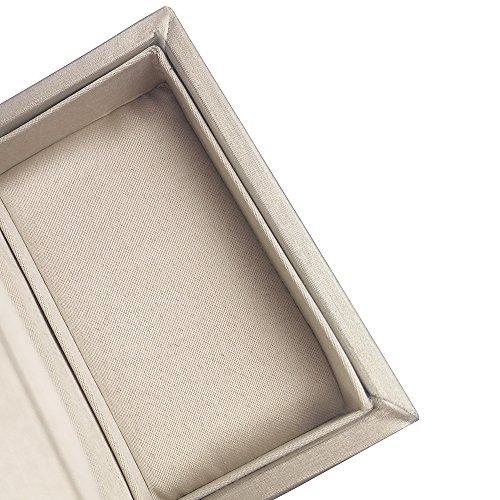 DesignSter Gold Bearer Ring Box – Premium PU Leather Double Rings Box for Wedding Engagement Gift Box