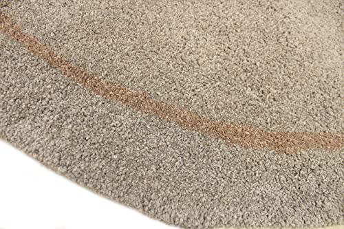 COTTON CRAFT Pure Wool Fireplace Rug - Half Moon Hearth Area Rug Carpet - Fire Resistant Hand-Tufted Fireplace Mat - Entryway Cabin Kitchen Anti Fatigue Half Round Accent Rug - 22 X 44 - Natural Tan