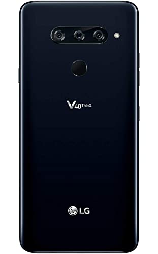 LG V40 ThinQ 64GB T-Mobile Smartphone w/ 5-Cameras, 6.4" QHD+ Display - Aurora Black (Renewed)