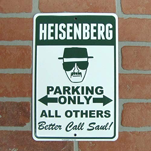 TG,LLC Treasure Gurus Breaking Bad Heisenberg No Parking 8x12 Metal Sign Man Cave Garage Home Wall Decor