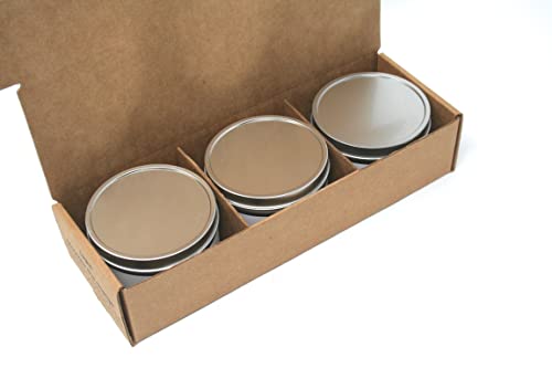 WAX OILS EST. 2014 Scented Candles - Sandalwood (Pack of 3) Soy Aromatherapy Candles, 8oz