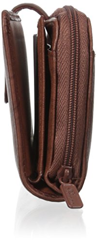 Buxton Women's Heiress Checkbook Wallet, Mahogany, One Size