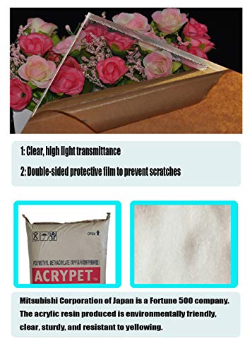 Wedding Card Box With Lock(Acrylic 11×8×8 in),Foldable,Gold Pattern