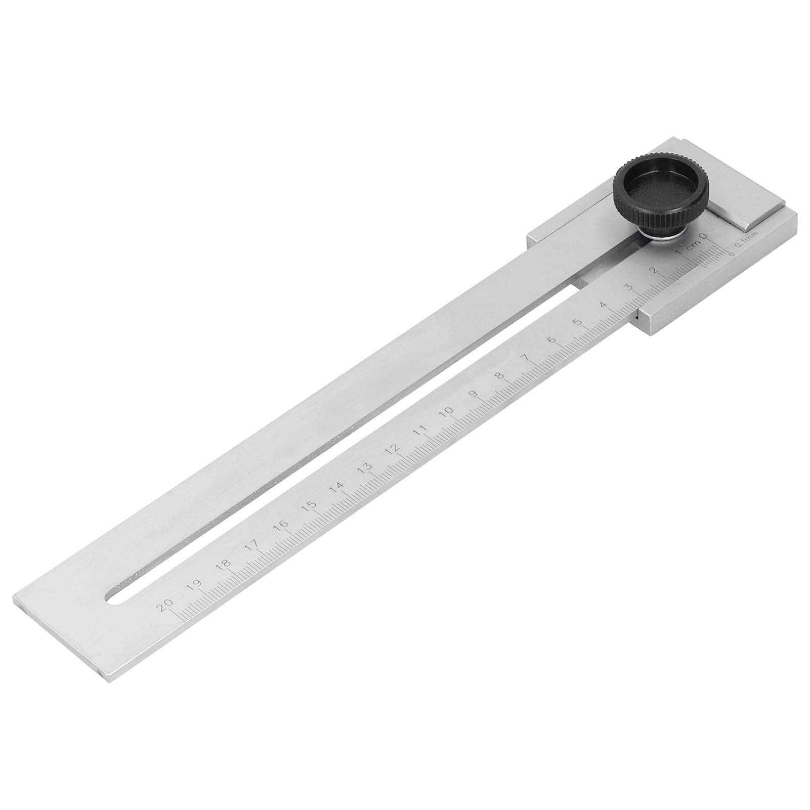 Woodworking Ruler, Clear Scale Wood Working Scribing Rulers Measuring Tools, Professional Parallel Ruler Measuring Tool, Carbon Steel Measuring Tool(200mm)