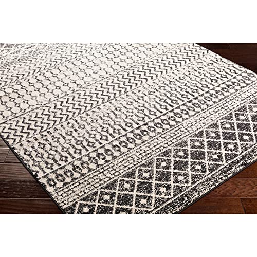Artistic Weavers Chester Boho Moroccan Area Rug,3'11" x 5'7",Black