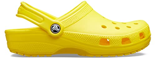 Crocs Unisex-Adult Classic Clogs (Best Sellers), Lemon, 6 Men/8 Women