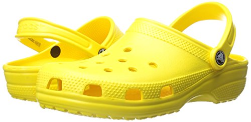 Crocs Unisex-Adult Classic Clogs (Best Sellers), Lemon, 6 Men/8 Women
