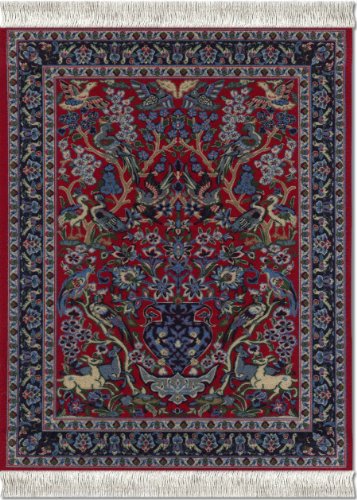 Lextra® (Tree of Life), MouseRug®, red, blues and white, 10.25" x 7.125", one