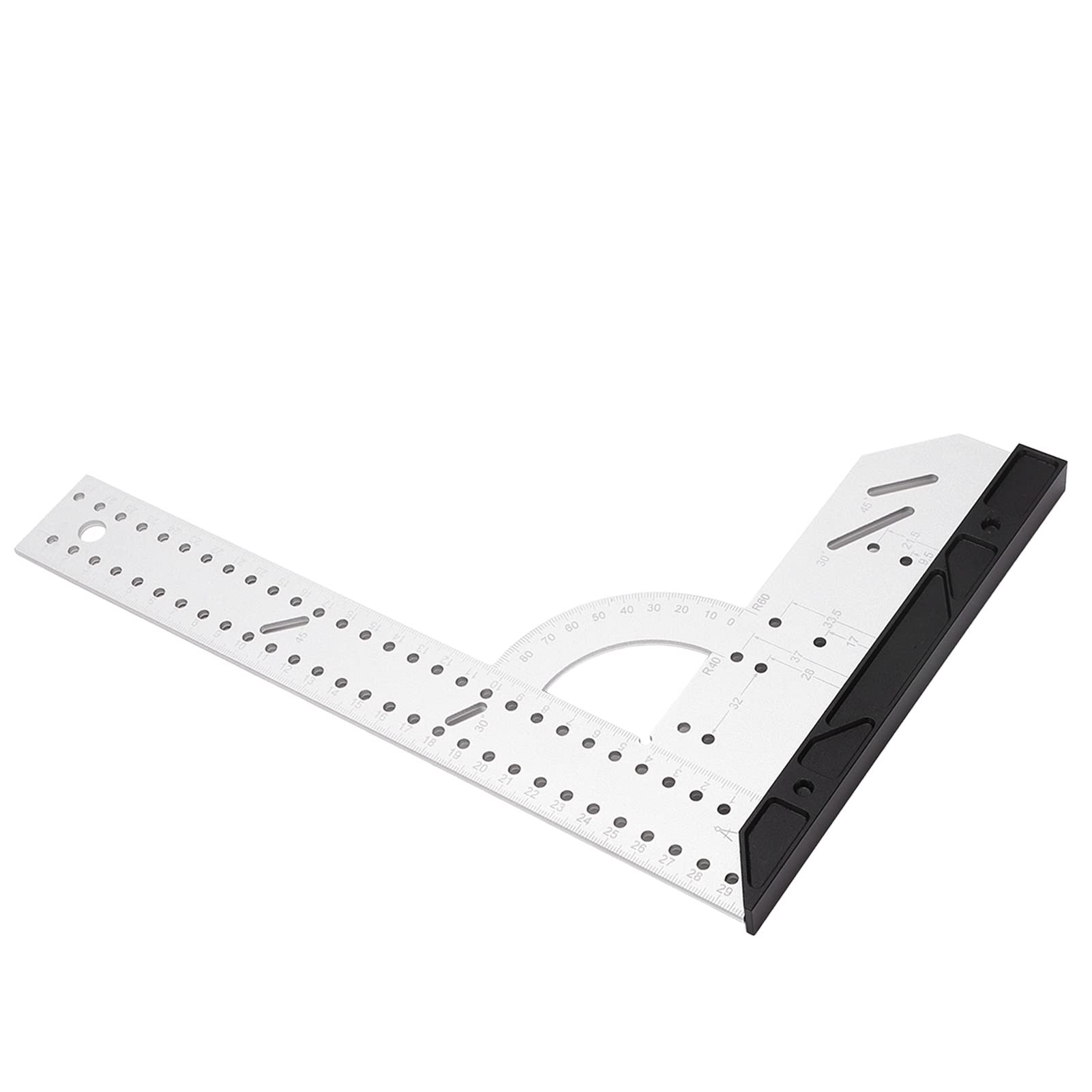 KJAOYUPositioning Square,90 Degree Positioning Squares,Positioning Squares for Woodworking, 300mm Aluminium Alloy Clear Scale L Ruler Carpenter Tool for Woodworking