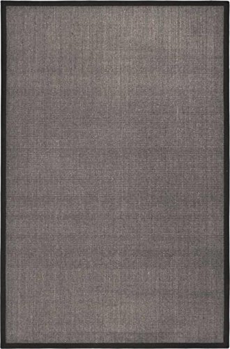SAFAVIEH Natural Fiber Collection 2' x 3' Charcoal / Charcoal NF441D Border Sisal Accent Rug