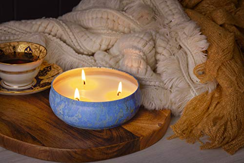Hunter & Willow Citronella Candle with Lemon Verbena, Natural Soy Wax, 3 Wick, (36oz) Large Triple Pack, for Indoor, Outdoor, Patio and Camping.