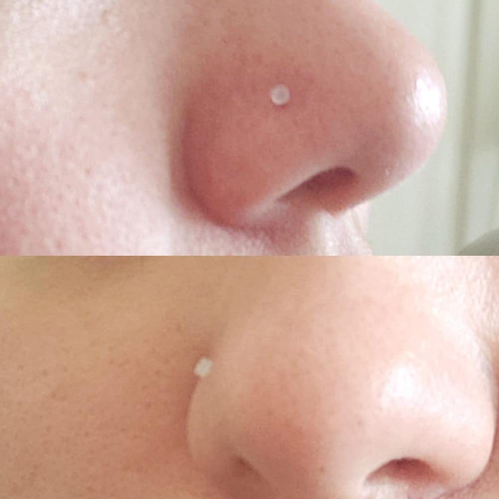 MODRSA Clear Nose Studs Clear Nose Rings for Work Clear Earrings for Sports Clear Piercing Jewelry Plastic Nose Rings for Surgery Septum Retainer Plastic Belly Button Rings Plastic Tongue Rings