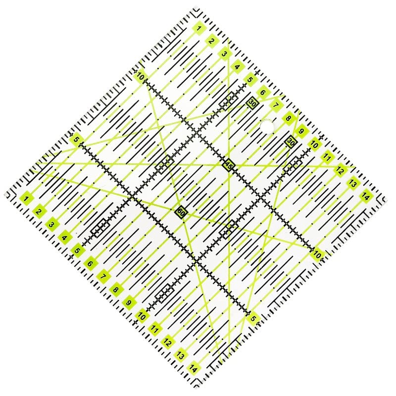 Phicus 3pcs /Set Acrylic Multi-Function Clothing Clear Ruler Sewing Patchwork Feet Tailor Yardstick Cloth Cutting Rulers - Sewing Tools & Accessory - - (Color: 1set)