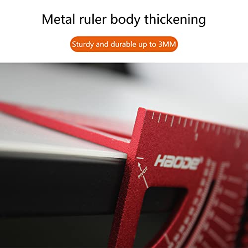 Professional Mitre Ruler with Clear Scale Angle/Drilling Locator Mitre Measuring Gauge Easy Operation Woodworking Measuring Gauge Ruler Line Drawing Device Mitre Measuring Measure Tool