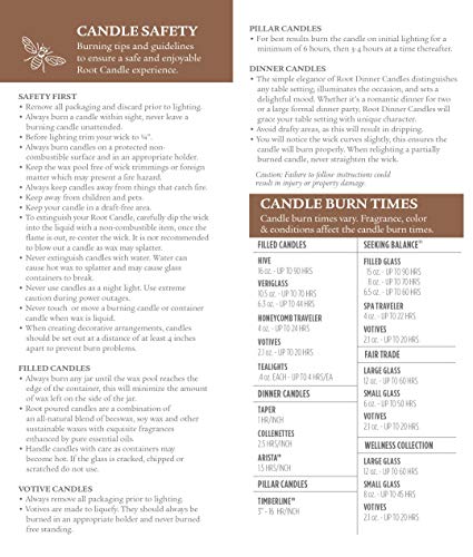 Root Candles Scented Candles Honeycomb Veriglass Premium Handcrafted Beeswax Blend Candle, Large, Japanese Cedarwood