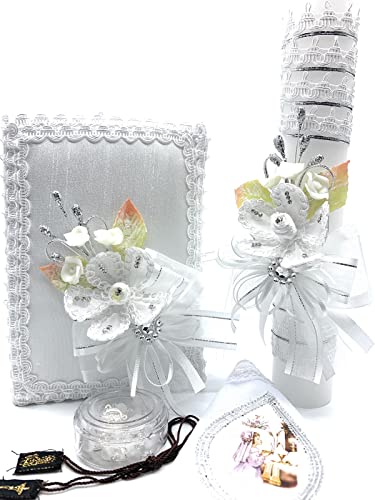 First Communion Candle Set for Girl