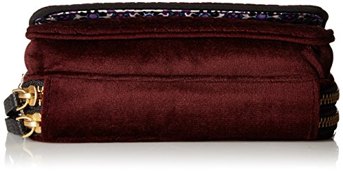 Vera Bradley Women's Velvet All in One Crossbody Purse With RFID Protection, Chocolate Raisin, One Size