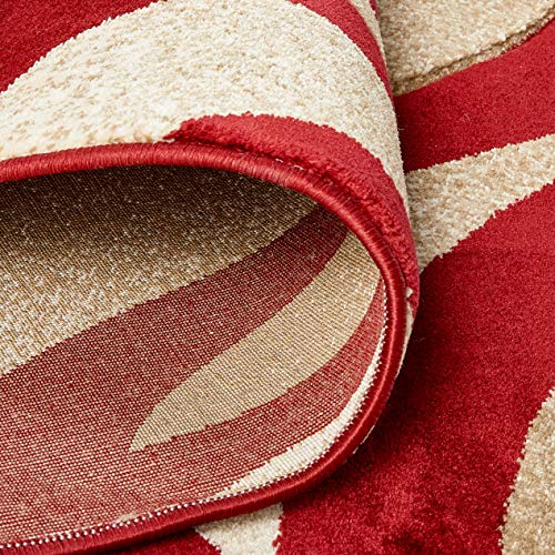 Sculpture Modern Area Rug Red (8' x 10'6")