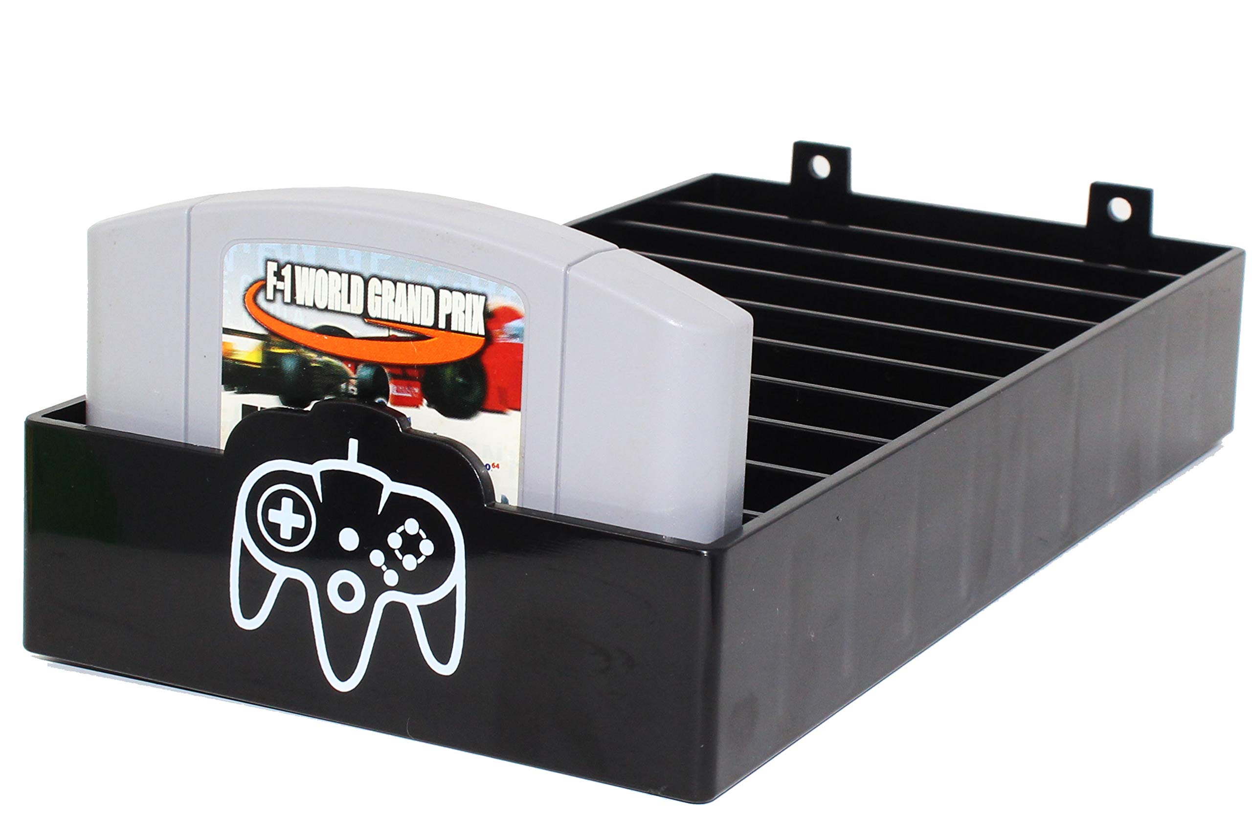 Skywin N64 Game Storage - N64 Game Holder Fits and Organizes N64 Cartridges - Simple and Stylish Design to Show Off Your Game Collection (4 Pack)