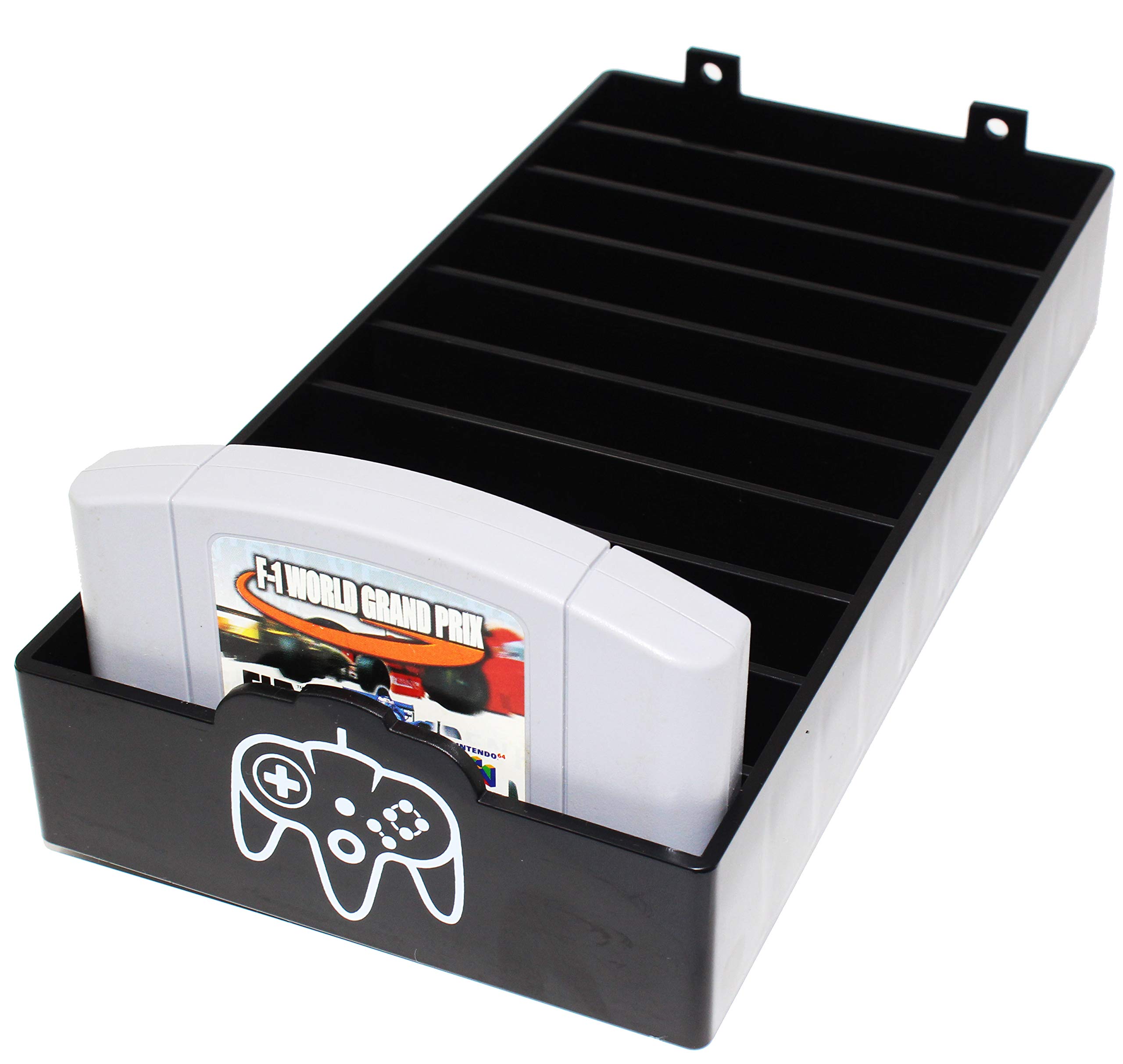 Skywin N64 Game Storage - N64 Game Holder Fits and Organizes N64 Cartridges - Simple and Stylish Design to Show Off Your Game Collection (4 Pack)