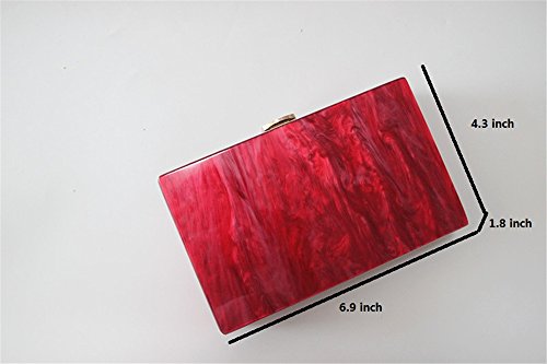 Dirmmis New Women Messenger Bag Fashion Elegant Solid Marble Pearl Woman Evening Bag Red Luxury Party Prom Clutch normal size