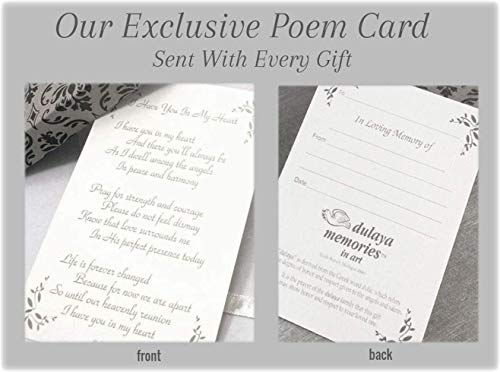 Cozy Blanket Memorial Sympathy Gift Throw in Loving Memory of a Loved One in Heaven Send to Funeral When Someone Passes Away with Inspirational Poem Card