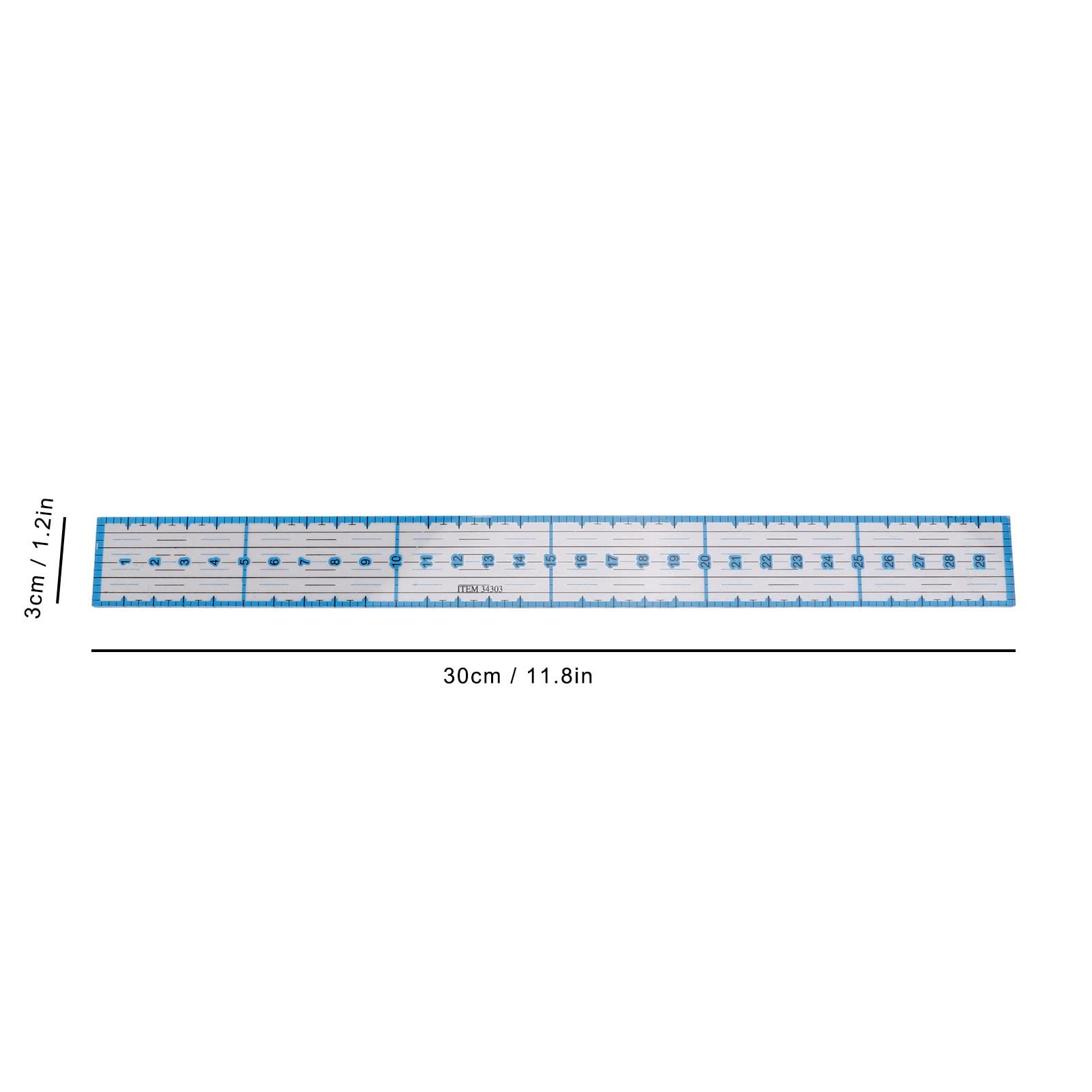 PESUMA Quilting Rulers Sewing Ruler - Easy Cut DIY Acrylic Sewing Ruler for Precise Measurement and Cutting - Clear Quilting Supplies and Sewing Rulers for Crafts and Sewing Projects